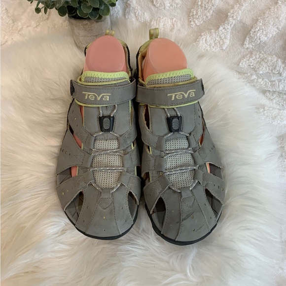 Teva | Shoes | Teva Dozer All Terrain Sandals Hiking Closed Toe Gray ...
